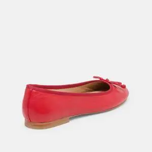 DOLCEVITA Ritla Ballet Flats - Cherry Leather