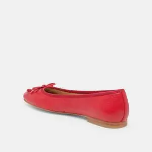 DOLCEVITA Ritla Ballet Flats - Cherry Leather