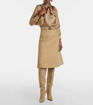 Gucci Gg Canvas Over-the-knee Boots