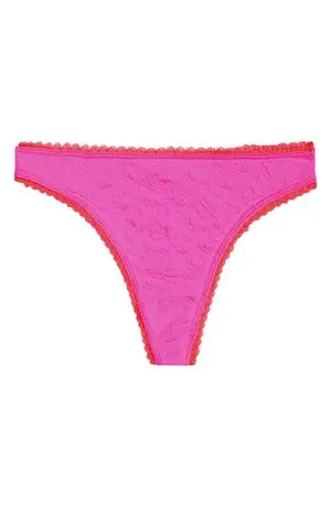 Free People Intimately Fp Sweat Point Seamless Thong - Pink Fushions Combo