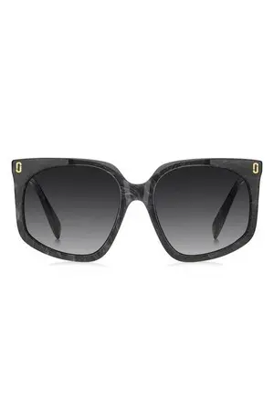 Marc Jacobs 57mm Square Sunglasses - Grey Marble/dark Grey Sf