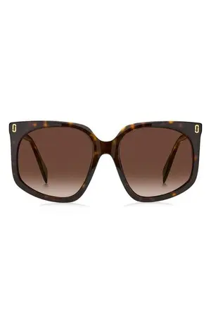 Marc Jacobs 57mm Square Sunglasses - Havana/brown Sf