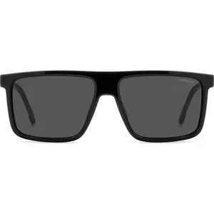 Carrera Eyewear 58mm Square Full Rim Sunglasses - Black/grey