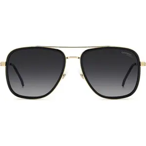Carrera Eyewear 58mm Aviator Sunglasses - Black/dark Grey Sf