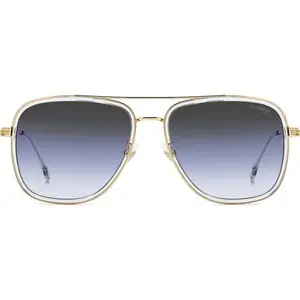 Carrera Eyewear 58mm Aviator Sunglasses - Grey/grey Azure