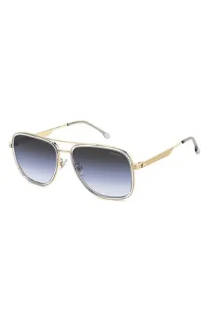 Carrera Eyewear 58mm Aviator Sunglasses - Grey/grey Azure