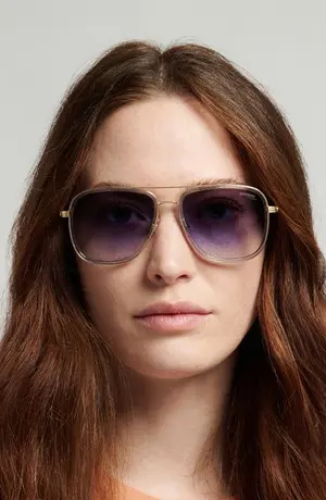 Carrera Eyewear 58mm Aviator Sunglasses - Grey/grey Azure