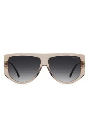 Carrera Eyewear 59mm Square Sunglasses - Nude/dark Grey Sf