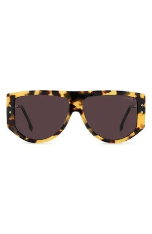 Carrera Eyewear 59mm Square Sunglasses - Yellow Havana/mauve