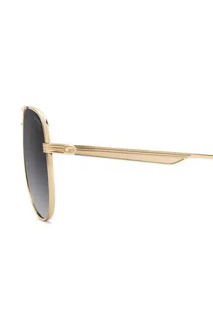 Carrera Eyewear 60mm Aviator Sunglasses - Rose Gold/dark Grey Sf