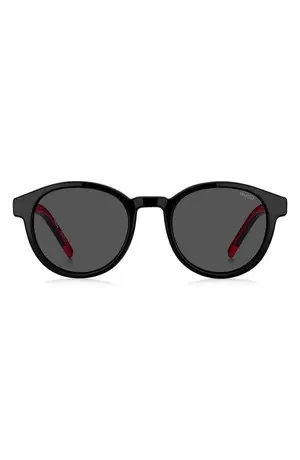 Hugo 51mm Panthos Sunglasses - Black/grey