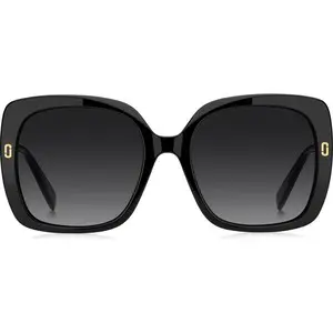 Marc Jacobs 56mm Square Sunglasses - Black/dark Grey Sf