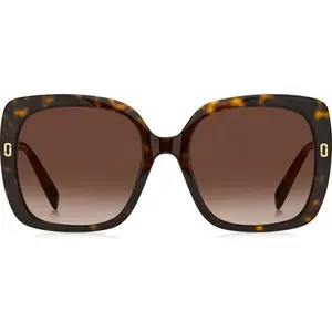 Marc Jacobs 56mm Square Sunglasses - Havana/brown Sf