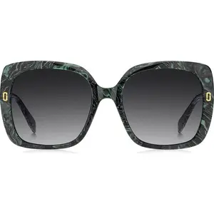 Marc Jacobs 56mm Square Sunglasses - Marble Green/dark Grey Sf