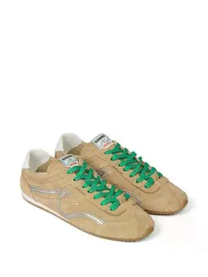 Sandro Light Wave Suede Sneakers - Neutrals