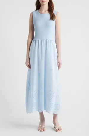 Sam Edelman Eyelet Maxi Dress