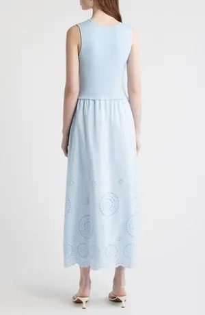 Sam Edelman Eyelet Maxi Dress