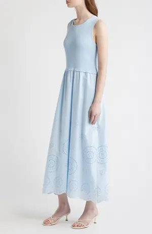Sam Edelman Eyelet Maxi Dress