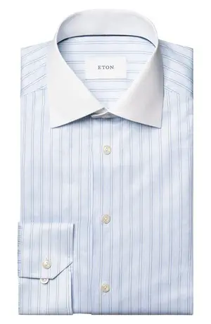 Eton Slim Fit Stripe Dress Shirt