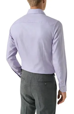 Eton Slim Fit Semi Solid Dress Shirt