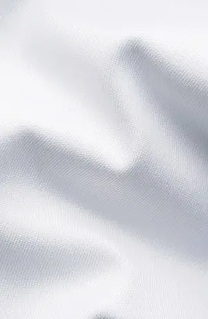 Eton Slim Fit Solid With Floral Detail Signature Twill Button-up Shirt - White