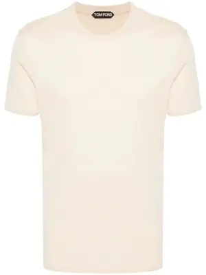 TOM FORD Cut And Sewn Crew Neck T-shirt - Beige