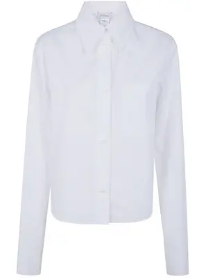 Max Mara Popeline Cotton Cropped Shirt