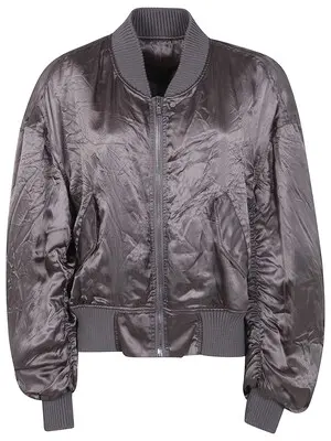 Rick Owens Secchia Flight" Padded Bomber Jacket - Gray