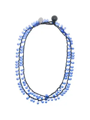MARIA CALDERARA Long Stone Necklace - Blue