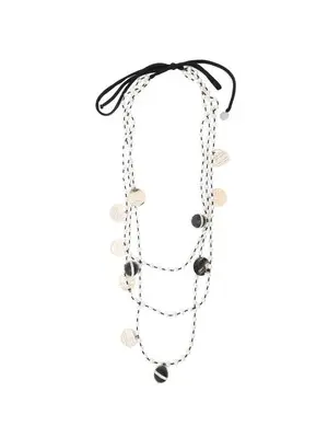 MARIA CALDERARA Aeneid Multi Threads Necklace - White