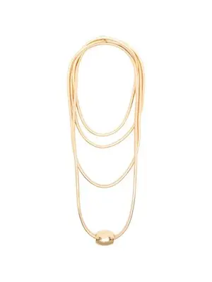 MARIA CALDERARA Node Long Necklace - Metallic