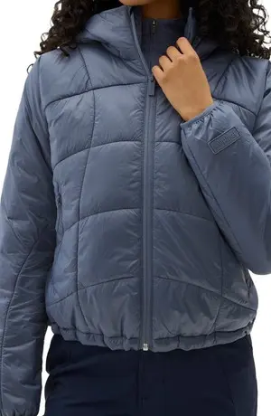 HALFDAYS Water Repellent Quilted Puffer Jacket - Shadow