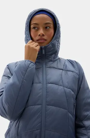 HALFDAYS Water Repellent Quilted Puffer Jacket - Shadow