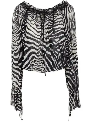 Blumarine Animal Print Blouses