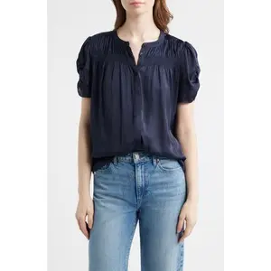 Paige Satin Button-up Shirt