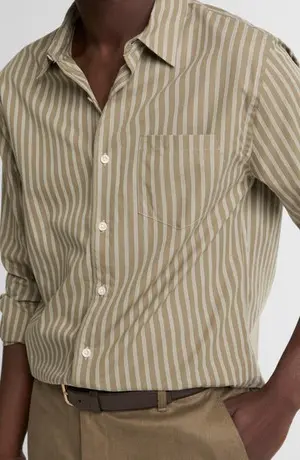 Vince Tryon Stripe Button-up Shirt