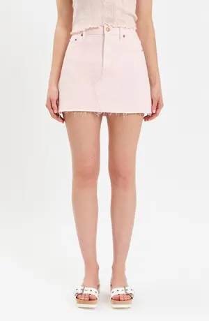 DAZE Malibu Denim Miniskirt
