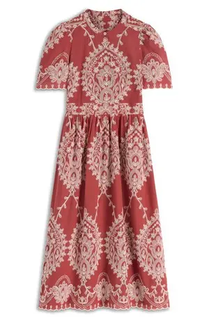 Boden Ivy Embroidered Midi Dress