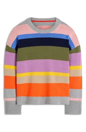 Boden Lucy Relaxed Stripe Cotton Sweater