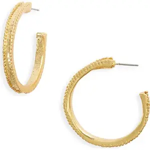 KARINE SULTAN Maxi Dotty Hoop Earrings - Gold