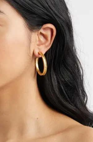 KARINE SULTAN Maxi Dotty Hoop Earrings