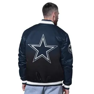 STARTER Dallas Cowboys Pass Rush Varsity Full-snap Jacket