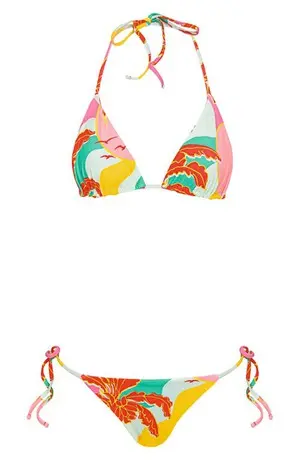 MAAJI Tropical Breeze Sunning Reversible Side Tie Bikini Bottoms - Open Red