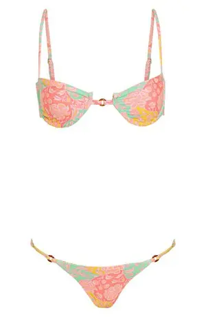 MAAJI Arabian Nights Amatista Underwire Reversible Bikini Top - Bright Yellow