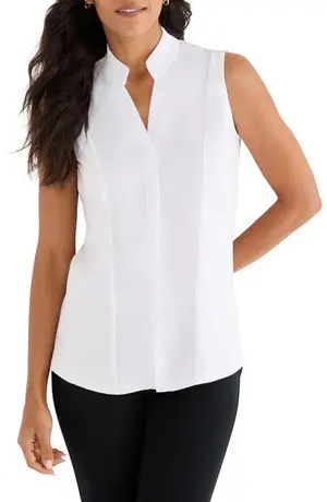 NIC+ZOE Mixed Media Sleeveless Top