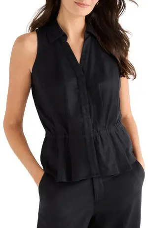 NIC+ZOE Cinch Linen-blend Vest