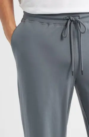 Daniel Buchler Stretch Cotton & Modal Blend Drawstring Pajama Pants - Ocean