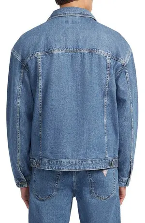 Guess Oversized Denim Trucker Jacket - Gam1