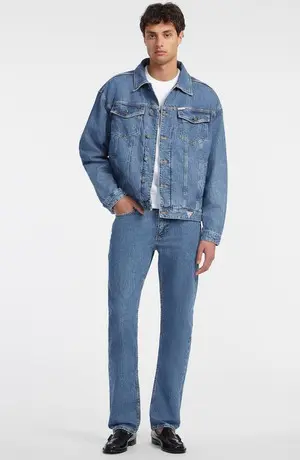 Guess Oversized Denim Trucker Jacket - Gam1