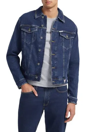 Guess Slim Fit Denim Trucker Jacket
